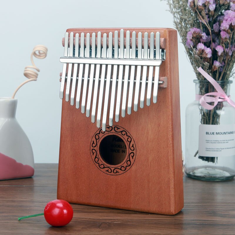 Kalimba 17 Schlüssel Daumen Klavier Mahagoni Finger Hochwertige Holz ...