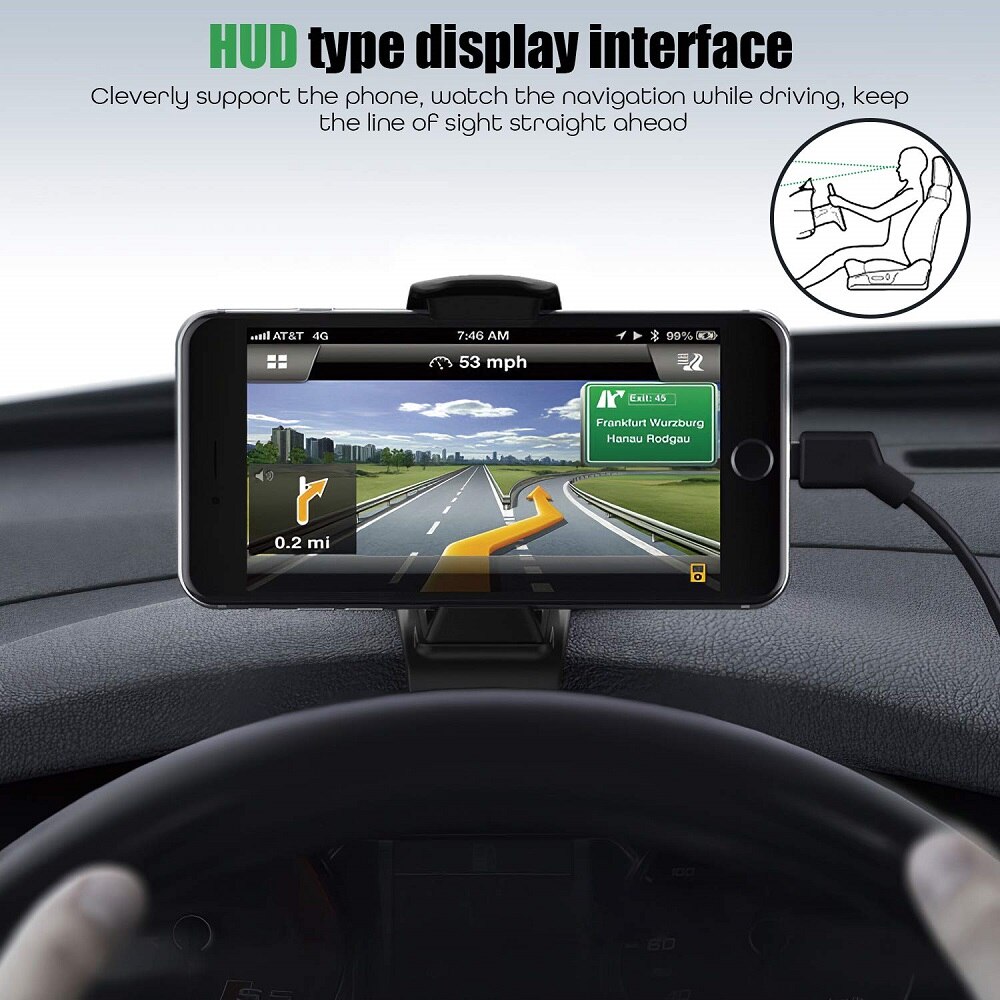 Universal Phone Holder HUD Dashboard Mount Phone H... – Grandado