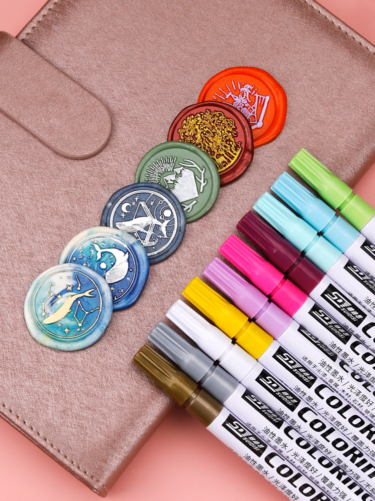 10 farbe Siegellack Färbung Stift für Wachs Dichtu... – Vicedeal