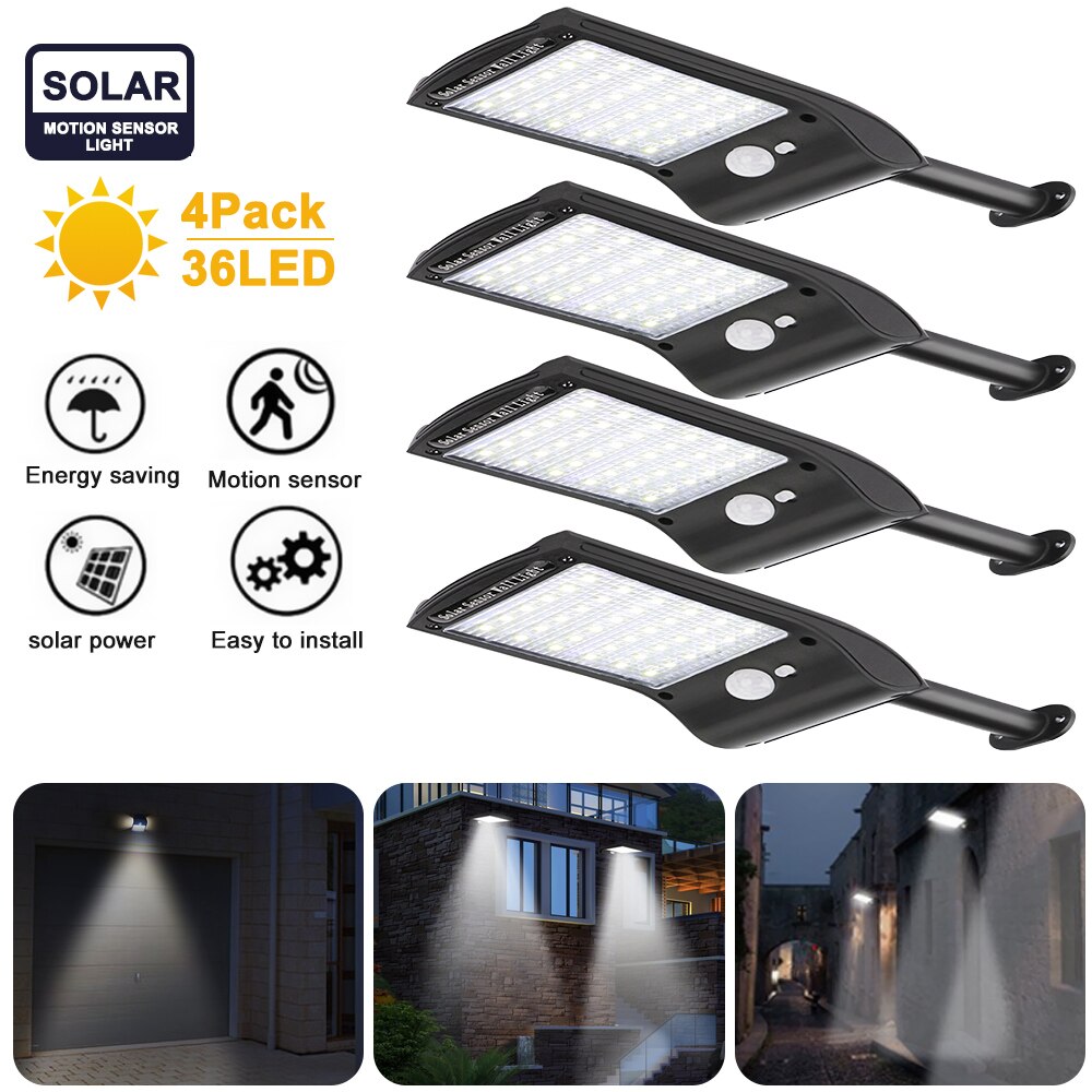 36 Led Solar Power Light Super Heldere 1/2/4Pcs Le... – Grandado