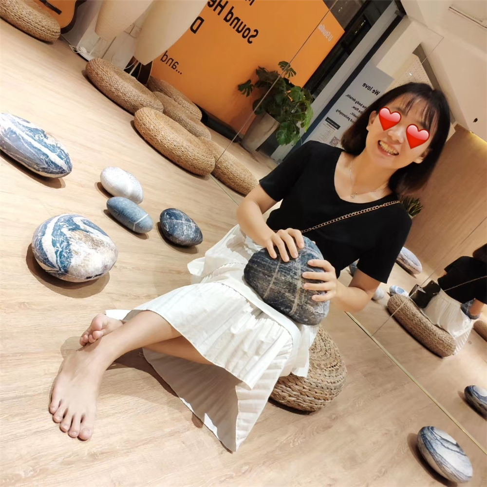 Mini Pebble Stone Pillow Children's Room Simul... – Grandado