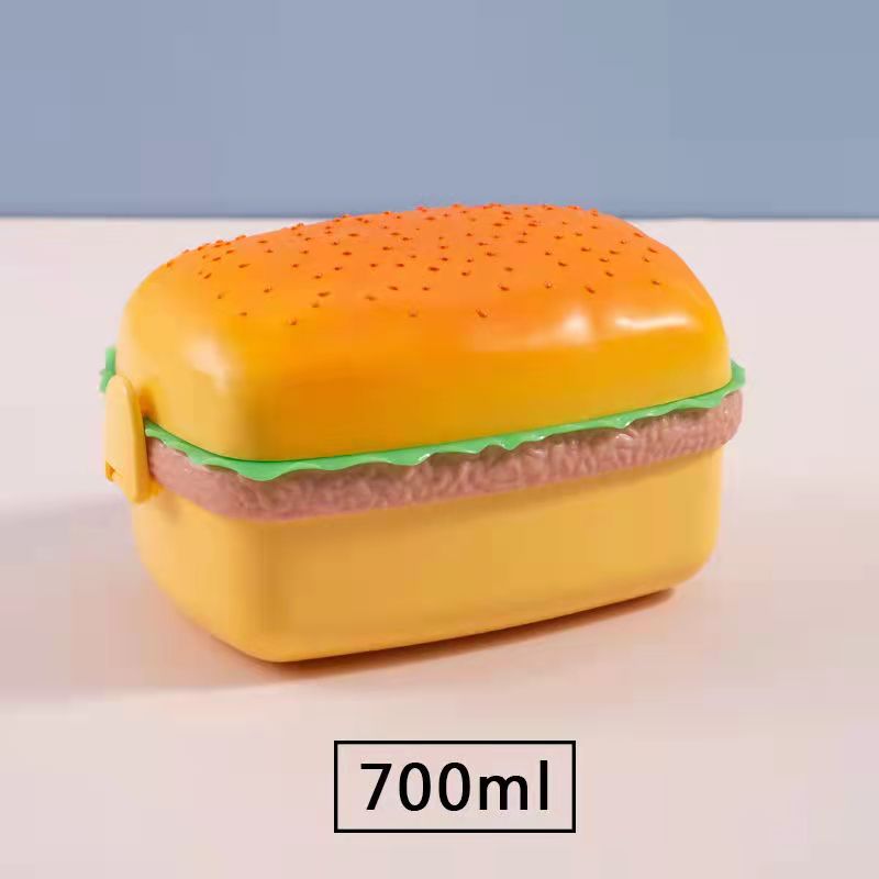 Mini Burger Lunch Box Three-tier Cute Burger Lunch... – Grandado