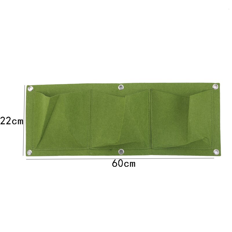 Hanging Wall Planting Bags Pockets Green Growing P... – Grandado