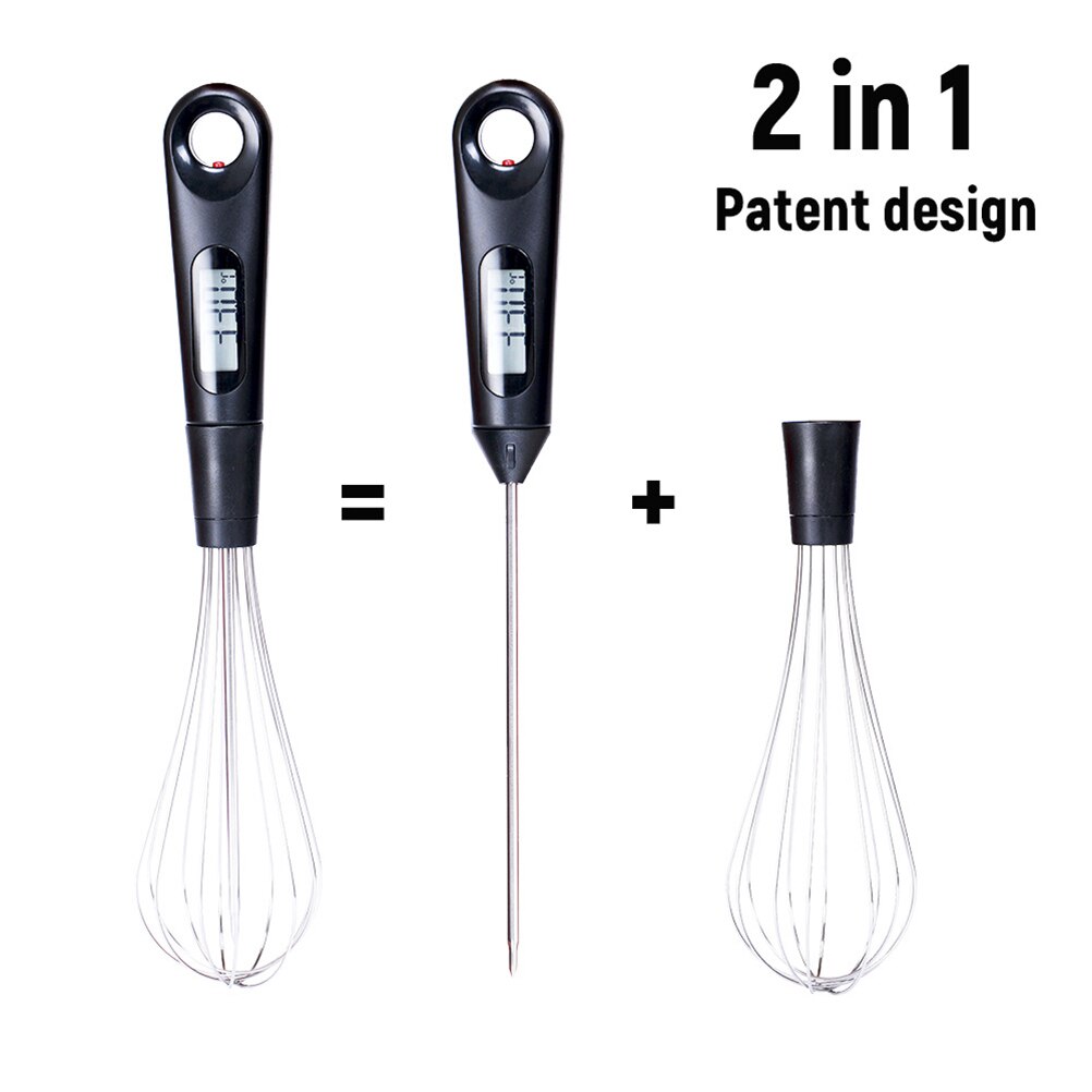 2 in 1 digitale vleesthermometer eierklopper garde... – Vicedeal