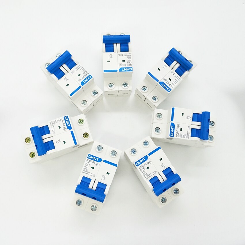 Mini disjoncteur de menton NXB-63, 2 pôles C Type ... – Grandado