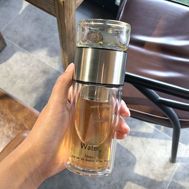 Mode Water Glazen Fles 160 Ml Kristal Koffie Sap D... – Grandado