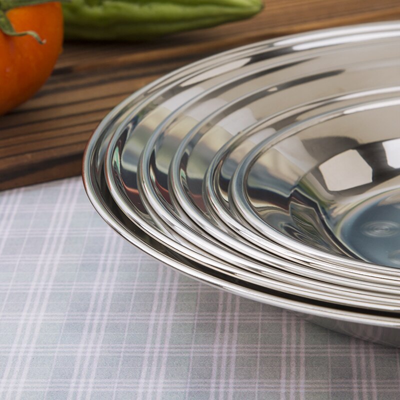 Niet-magnetische Verdikte Rvs Ronde Serveerschaal ... – Grandado