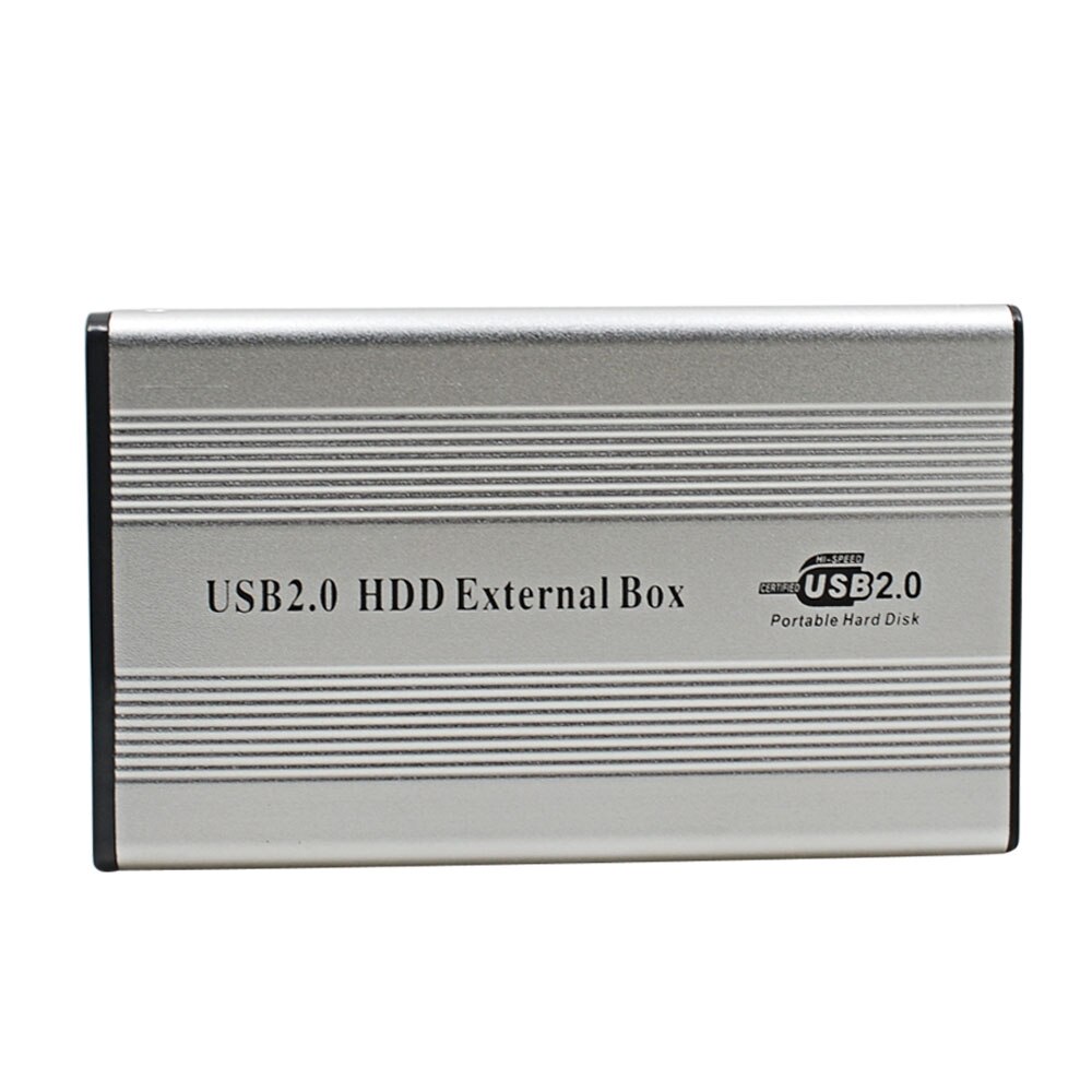 Aluminum Silver External USB 2.0 2.5 IDE Enclosure... – Grandado