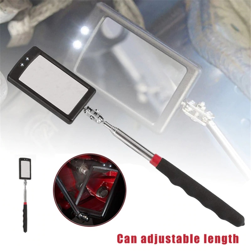 360 Degree LED Lighted Vehicle Inspection Mirror A... – Vicedeal
