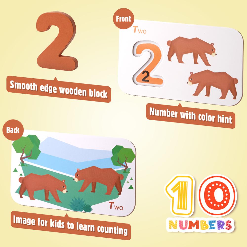 Alphabets and Numbers Flash Cards,Wooden Toys Lett... – Grandado