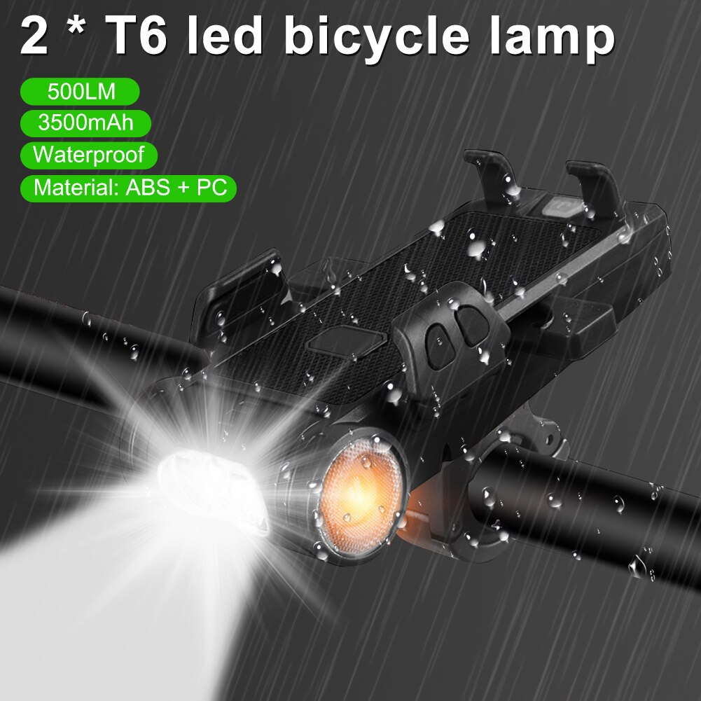 Fiets Front Light Usb Telefoon Houder Fiets Hoorn ... – Vicedeal