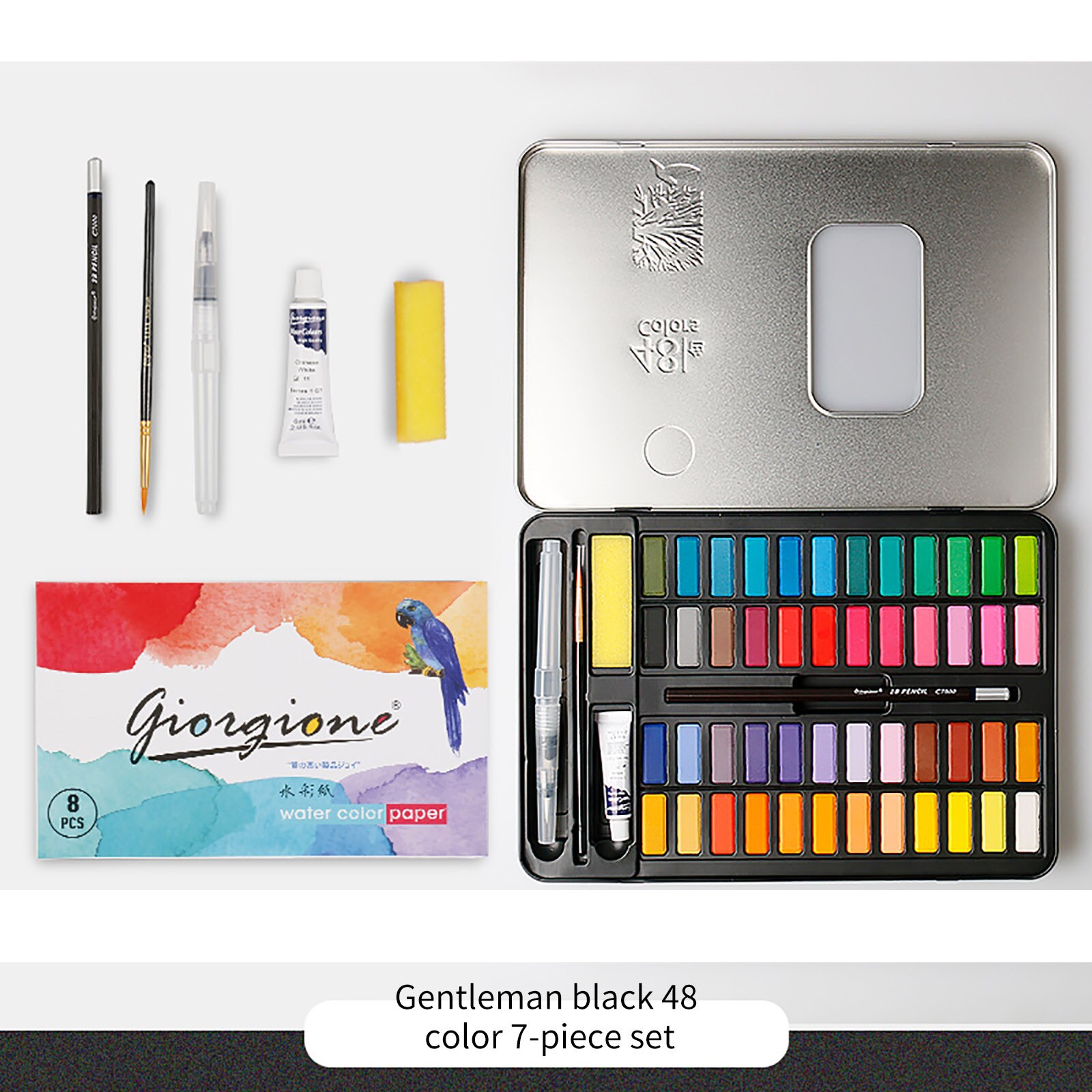 Solid Watercolor Paint Set 36/48 Color Paint Set P... – Vicedeal