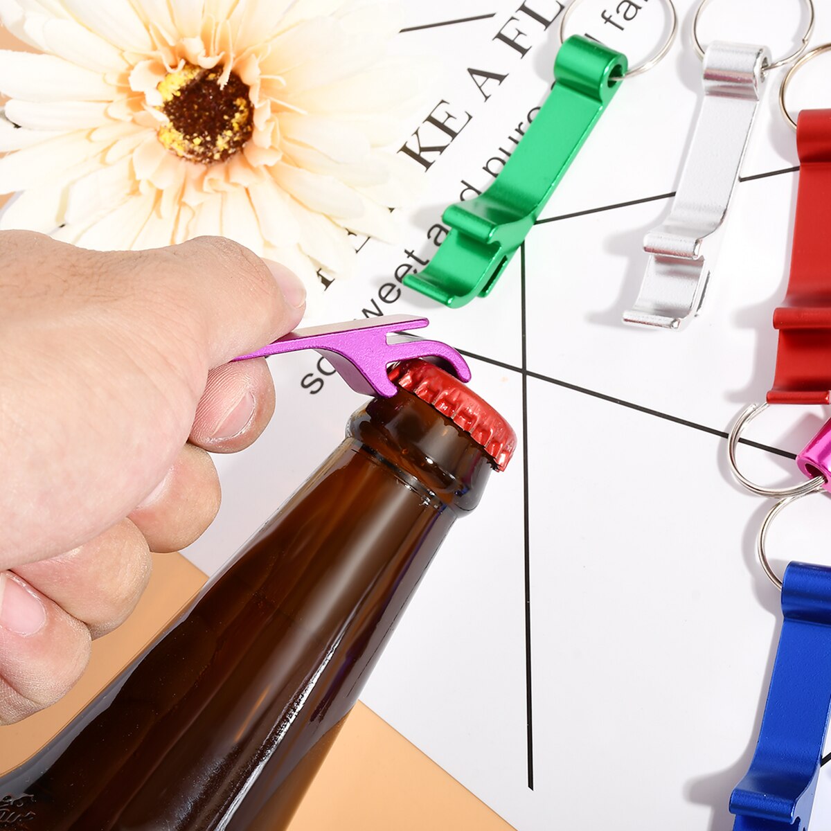 Multifunctionele Effen Kleur Bar Bier Flesopener M... – Grandado