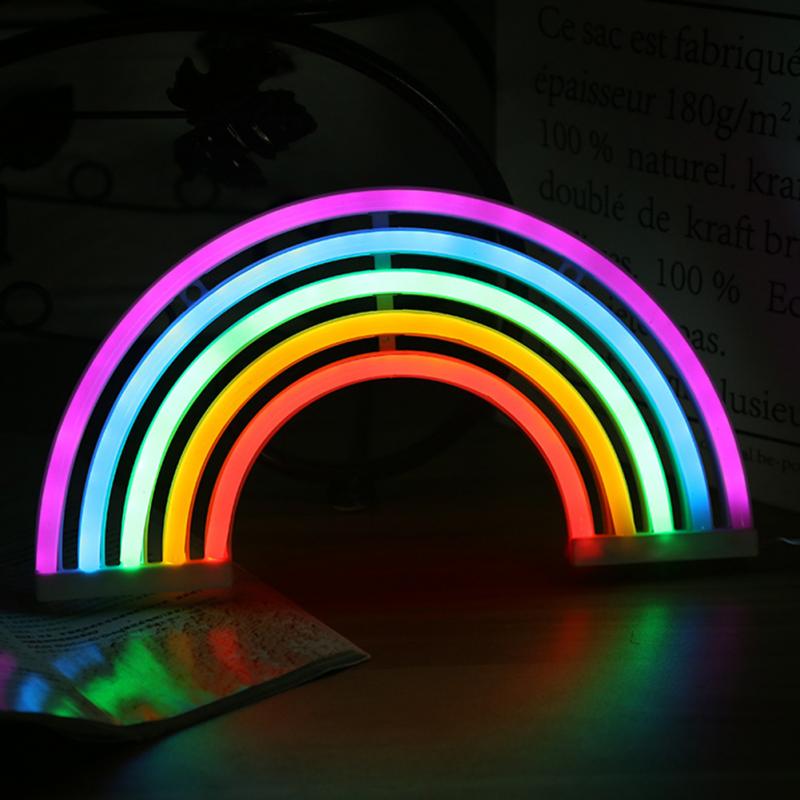 Rainbow LED Light Led Colorful Rainbow Night Light... – Grandado
