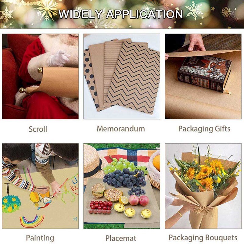 Roll Kraftpapier Bloemen Verpakking Pakket Decorat... – Grandado