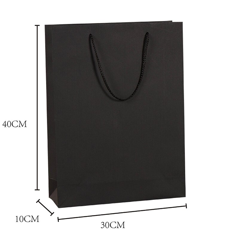 Paper Clothes Package Black Paperboard Bag Birthda... – Vicedeal