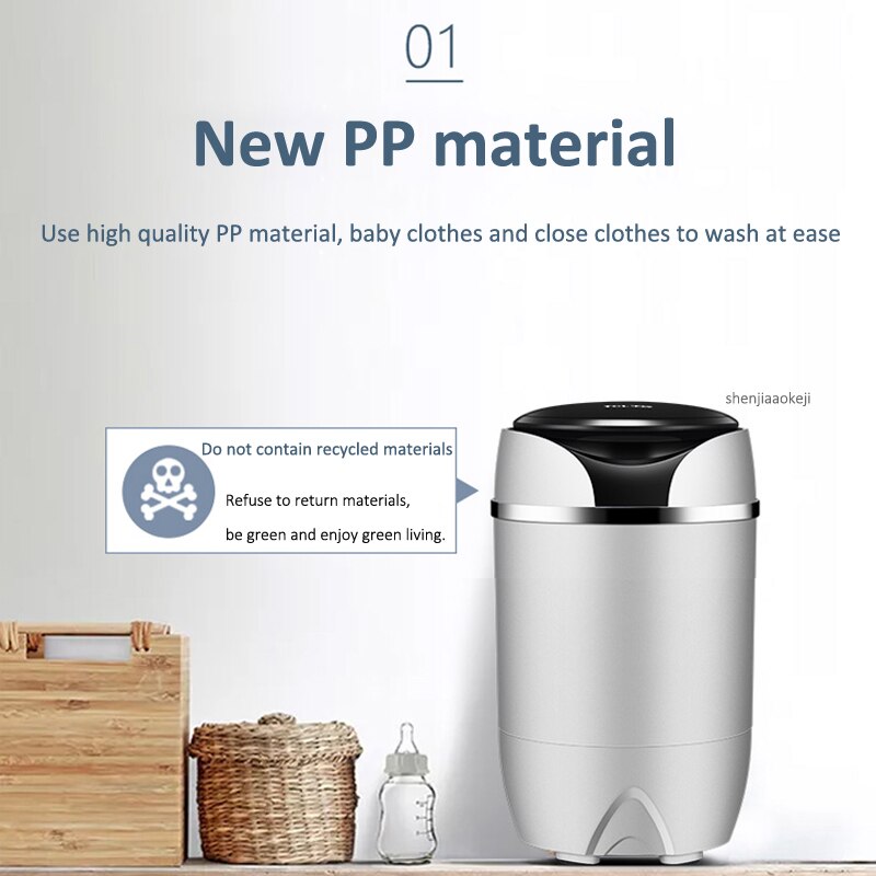 small portable washing machine stainless steel bab... – Grandado