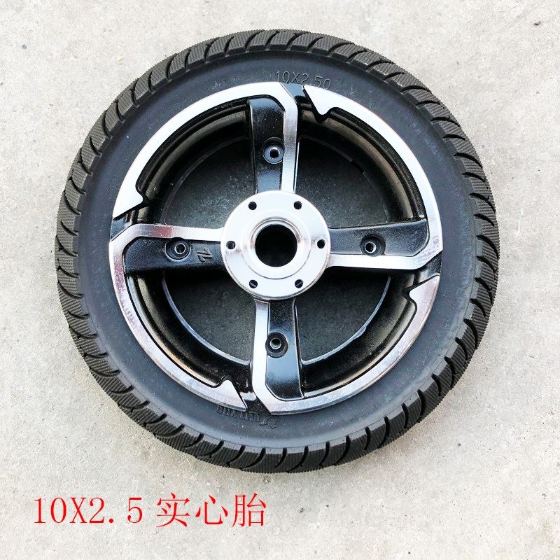 Electric Scooter 10x2.50 wheel Tubeless Tyres Soli... – Grandado