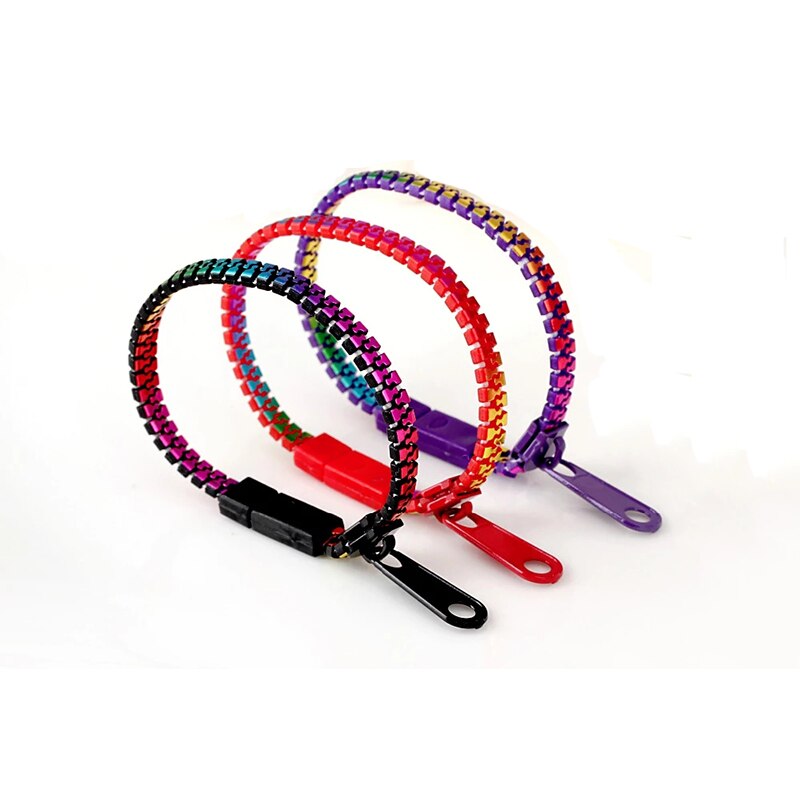 4PCS Colorful DIY Zipper Bracelet Set Party Childr... – Grandado