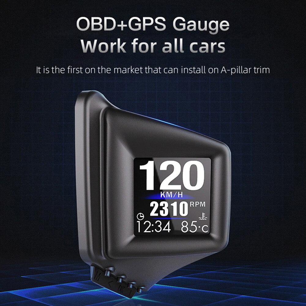 OBD + GPS Dual System Head-up Display Car Digital ... – Vicedeal