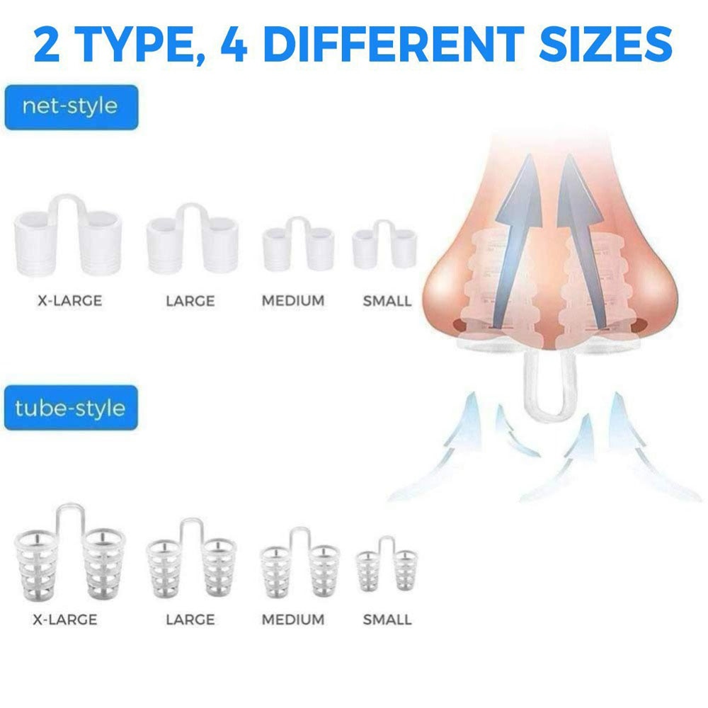 Pro Silicone Anti Snoring Nose Clip Device Relieve... – Grandado