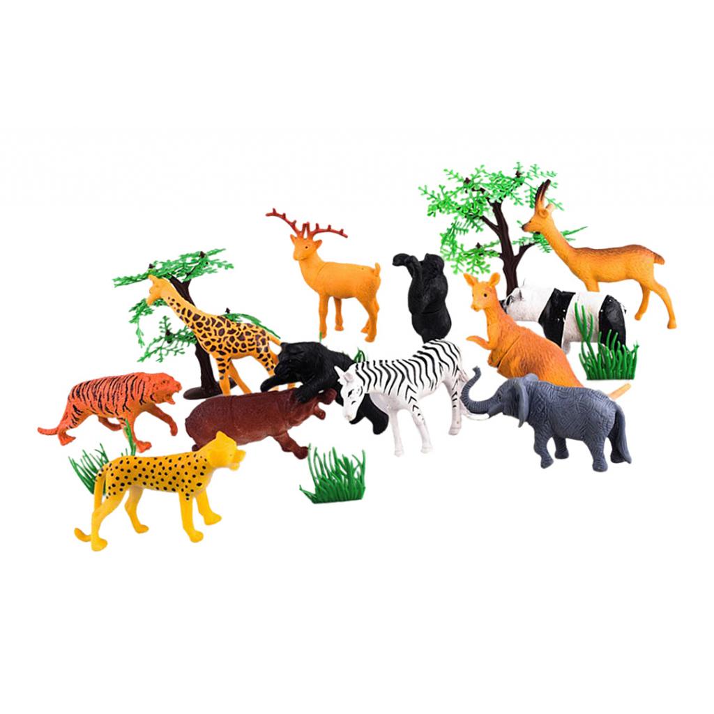 Realistic Land Animal Model Toy Plastic Figure Zoo... – Grandado