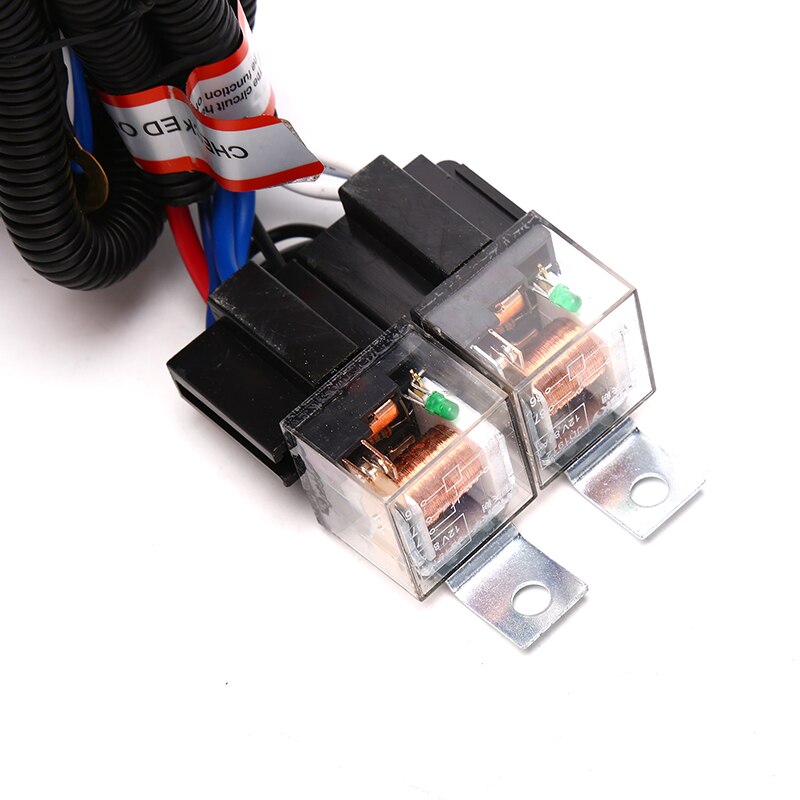 H4 Headlight 7 Inch Relay Wiring Relay Harness 2 C... – Grandado