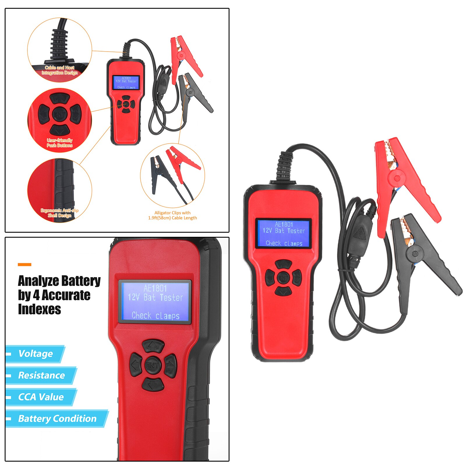 Tester Battery Analyzer 100-1700 Cca Diagnostic To... – Vicedeal