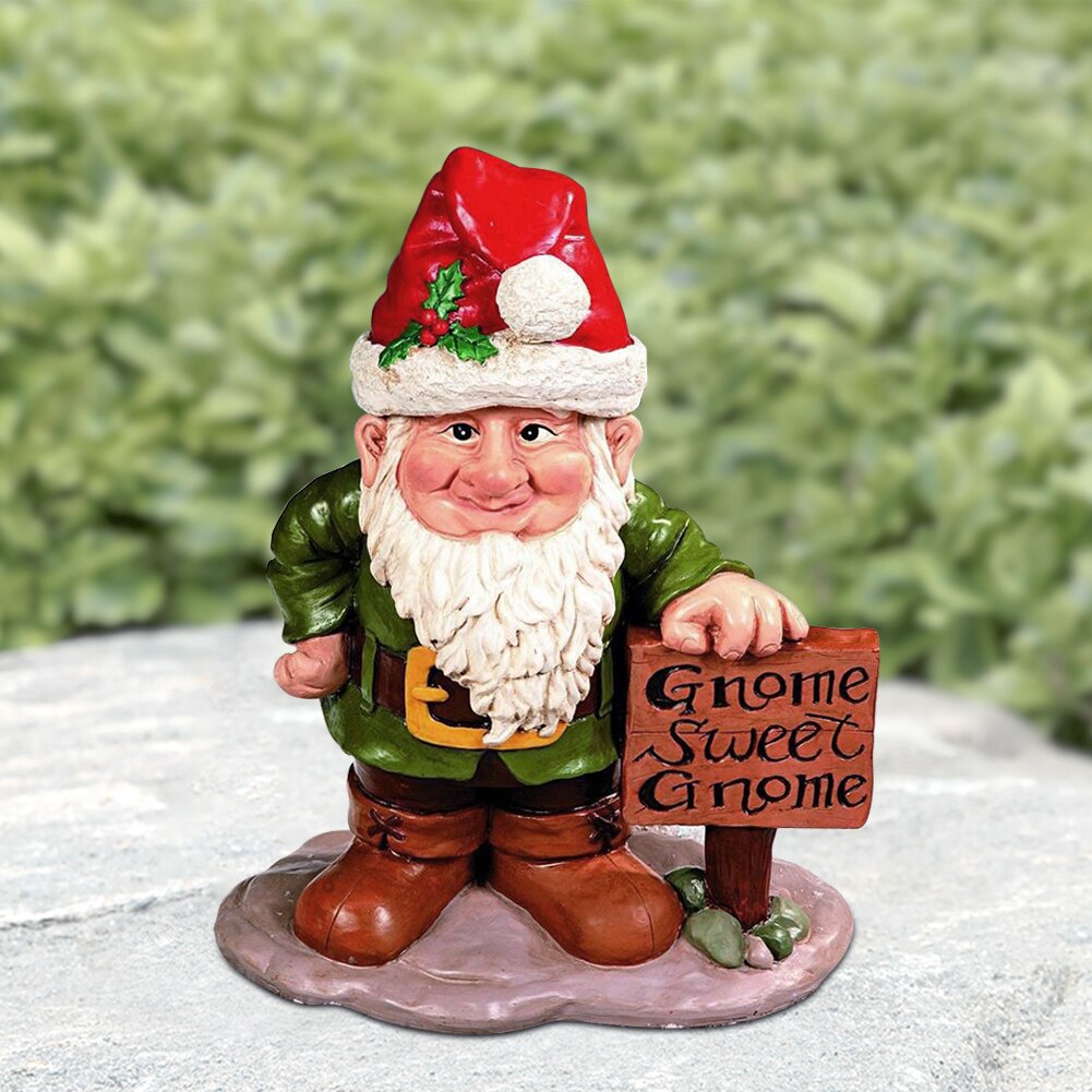 Hat Resin Dwarf Sculpture Cute Modeling Dwarf Doll... – Grandado