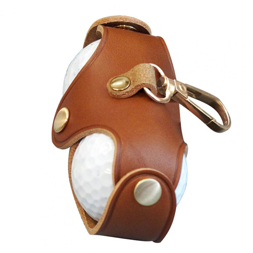 Protable Small Golf Ball Bag First Layer Leather M... – Grandado