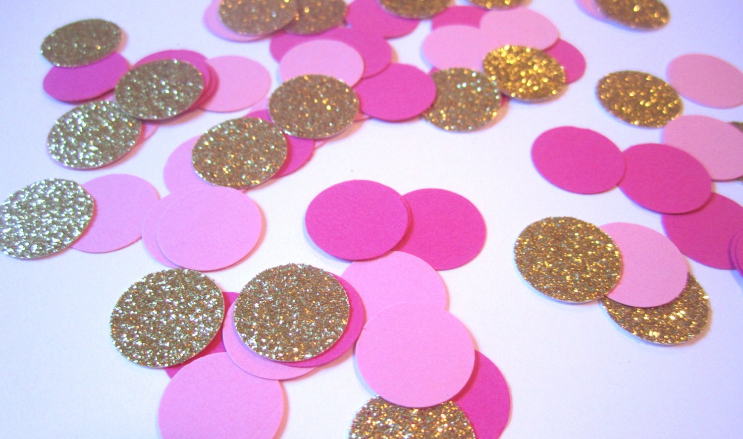 Pink and Gold Glitter Confetti Wedding Confetti Ci... – Grandado
