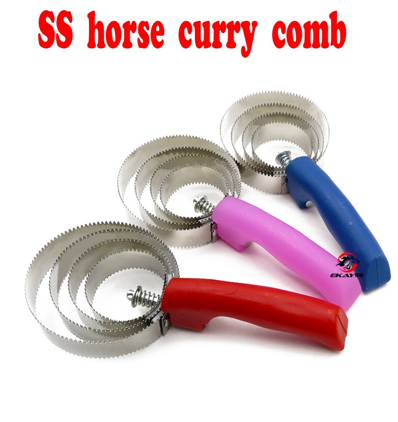 stainless steel 4 loops horse curry comb ,Curry Gr... – Grandado
