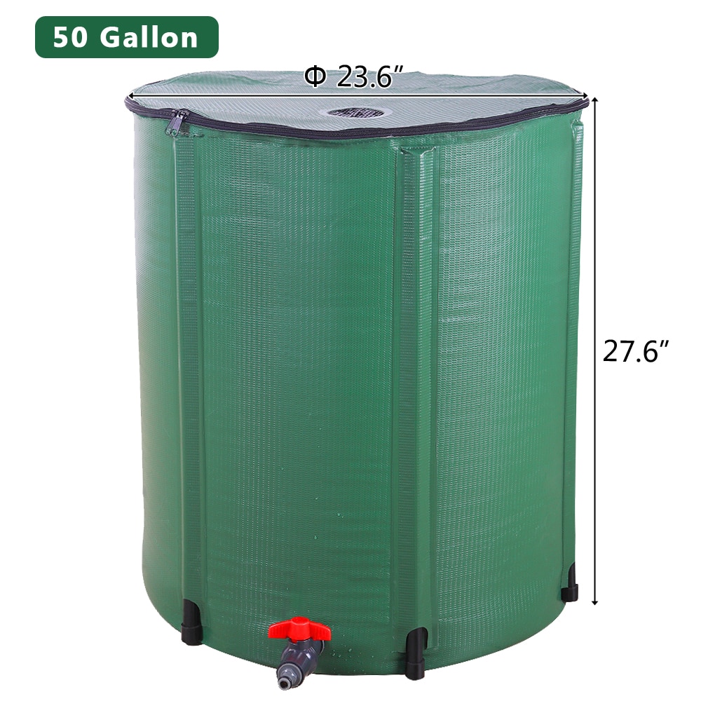 50 Gallon Folding Rain Barrel Water Collector Fold... – Vicedeal