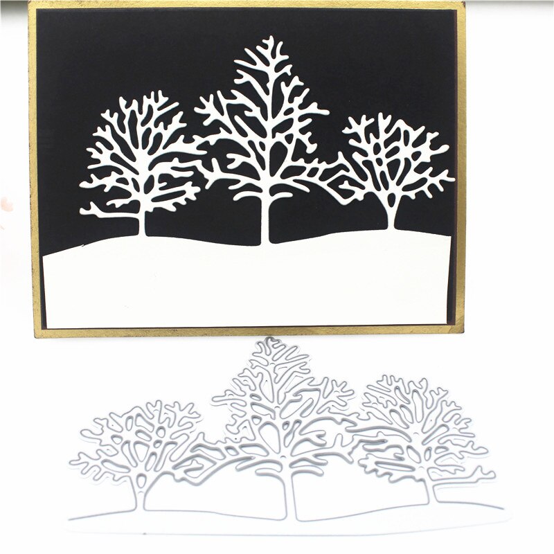 Reunion Three Trees Metal Cutting Dies DIY Scrapbo... – Vicedeal