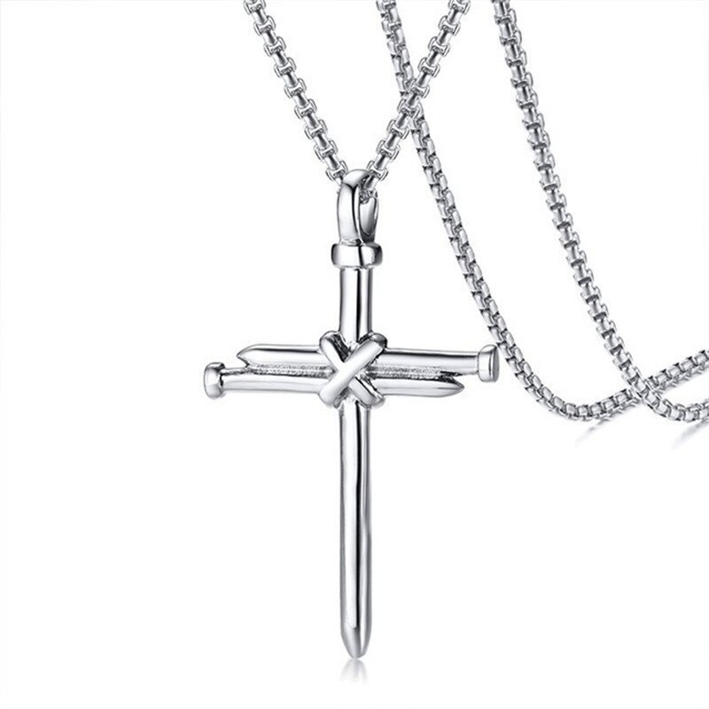 Jesus Christ Cross Chain Necklace Pendant For Men ... – Vicedeal