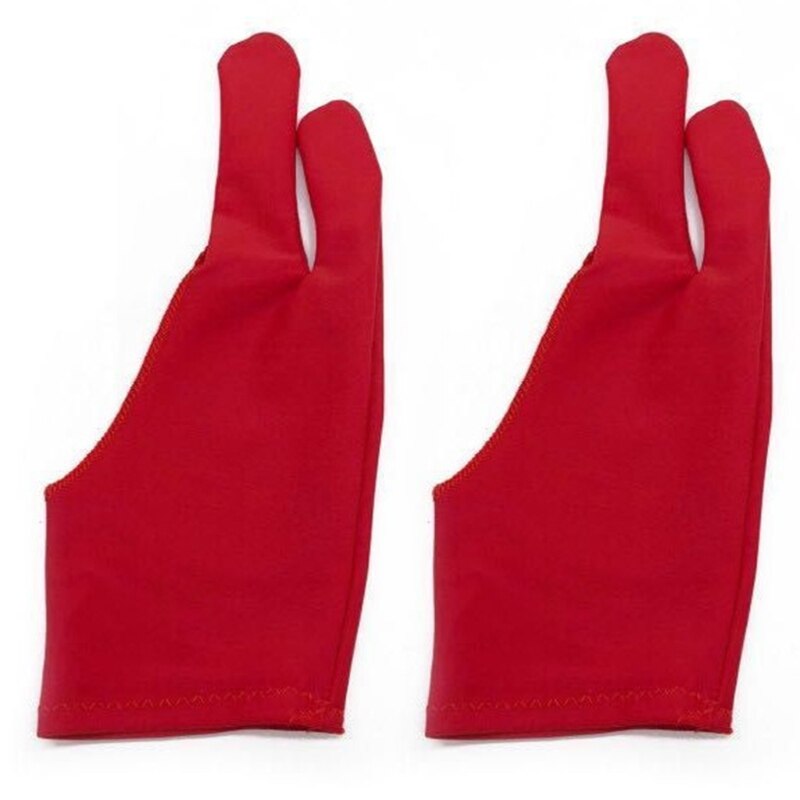 1 Pair Two Fingers Anti-Fouling Artist Gloves for ... – Grandado