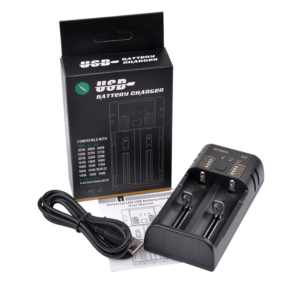 SUNYIMA 18650 Battery Charger 3.7V AA/AAA 26650 Ni... – Grandado