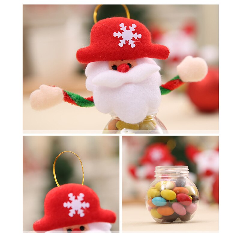 Newest Christmas Candy Jar Xmas Santa Claus/Snowma... – Grandado