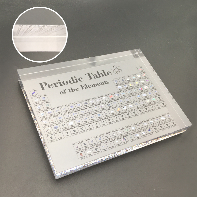 Acrylic Periodic Table Display With Real Elements ... – Grandado