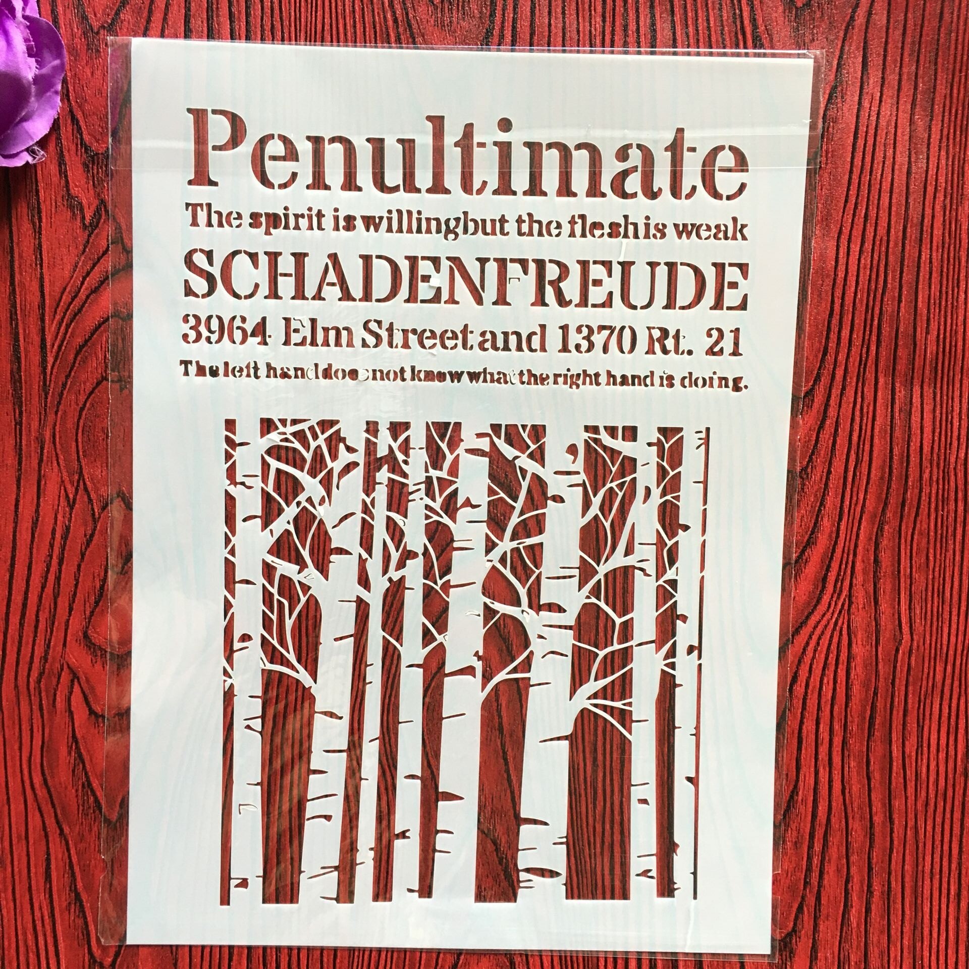 29 * 21cm Forest trees DIY Stencils Wall Painting ... – Vicedeal