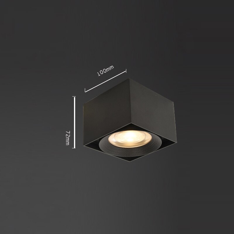 Square spot light Square surface mounted downlight... – Vicedeal