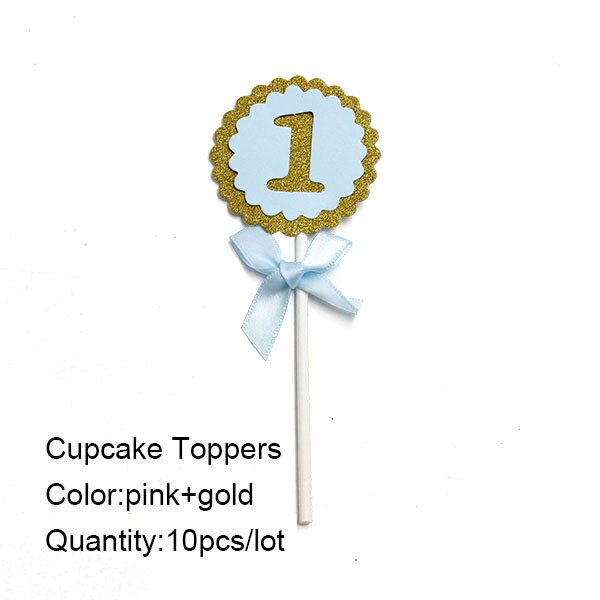 10PCS/lot 1 year first Birthday Party Cake Topper ... – Vicedeal