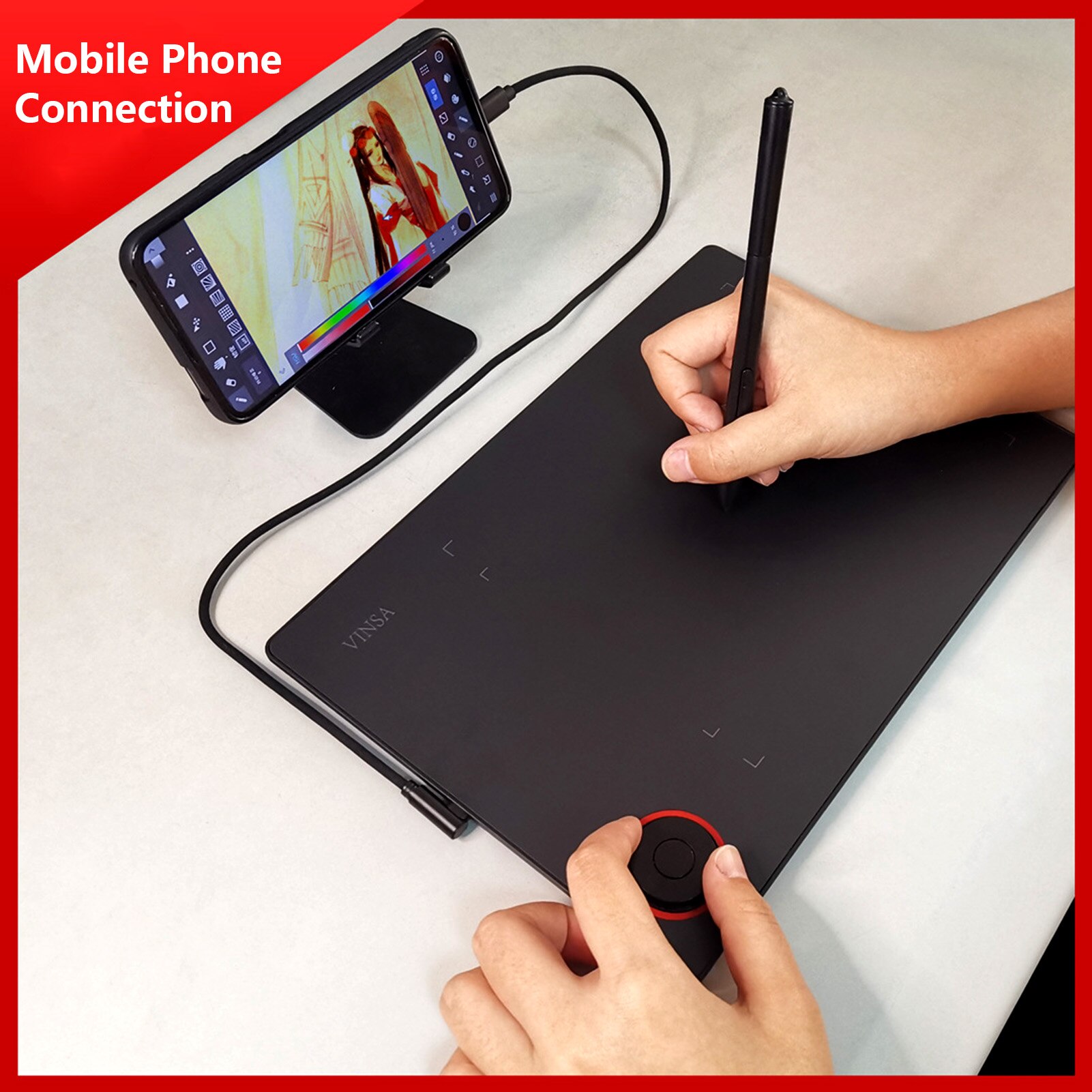 Multi-Functional Tableta Grafica Graphic Tablet Dr... – Grandado