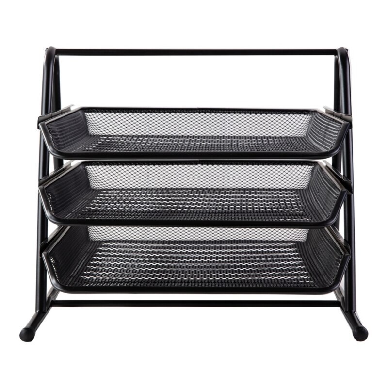 Deli Metal Mesh File Rack Three Layer Pen Holder D... – Vicedeal