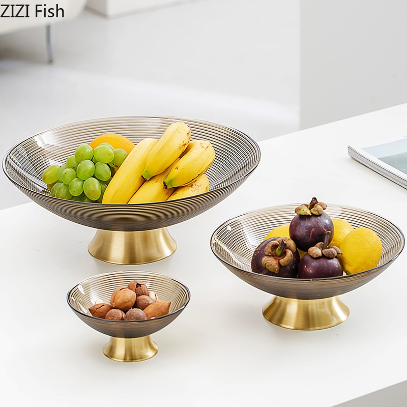 Modern Round Fruit Bowl Home Dining Table and Kitc... – Grandado