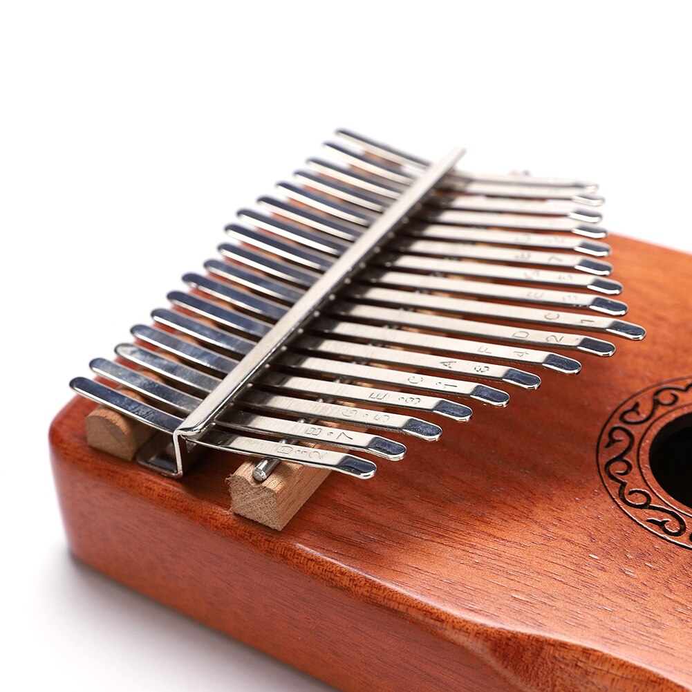 17 Keys Mahogany Wood Kalimba Percussion Musical I... – Vicedeal