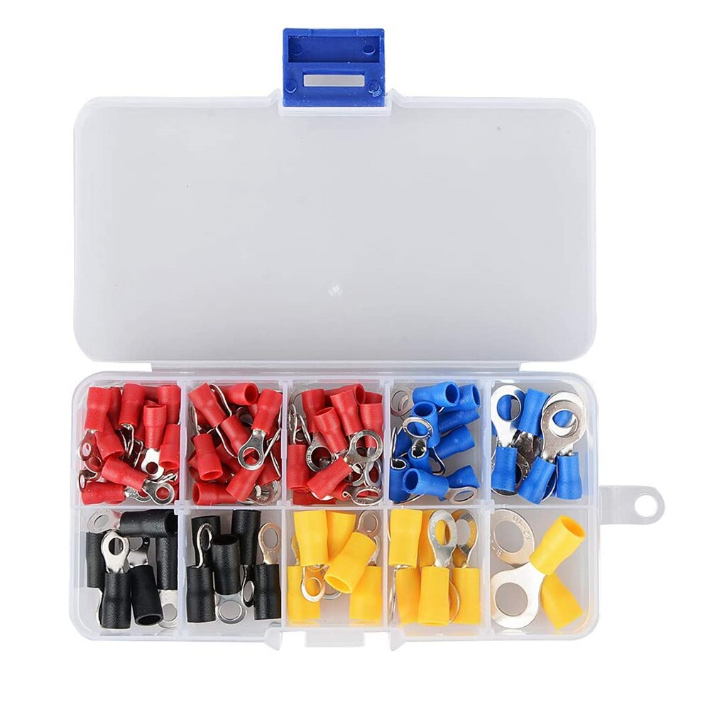 102Pcs/Box Terminals Electrical Ring With 10Kinds ... – Grandado