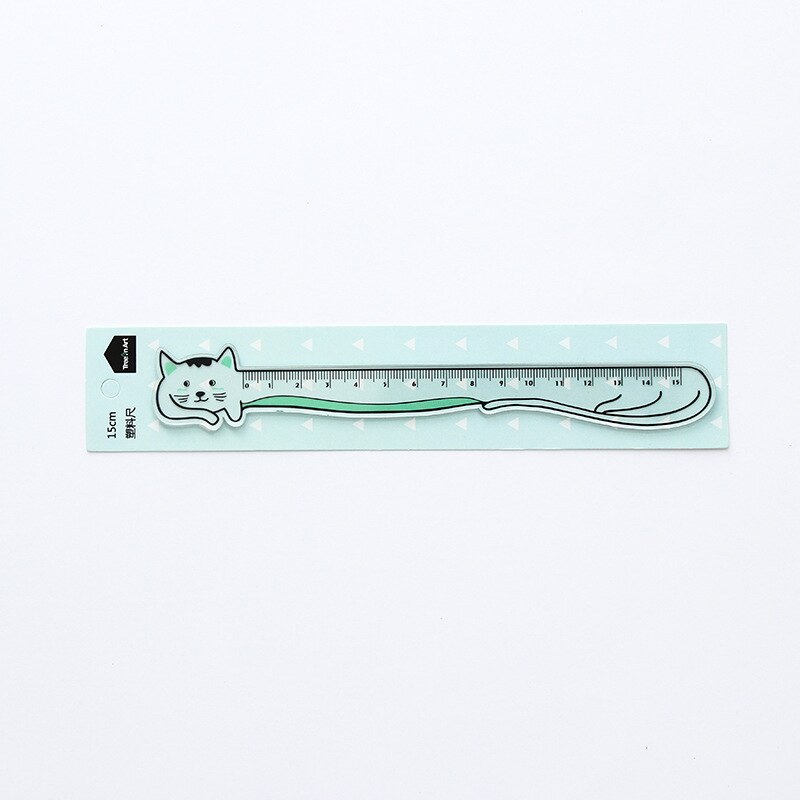 1X Cute Kawaii Cat Straight Ruler Study Drawing To... – Grandado