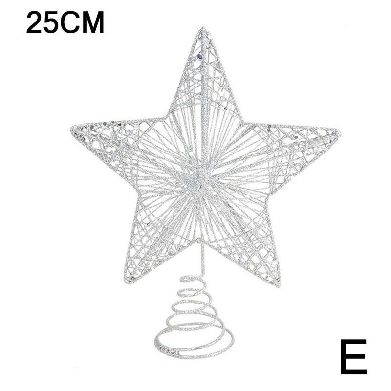 Goud Glitter Kerstboom Top Ijzer Ster Kerst Decora... – Vicedeal