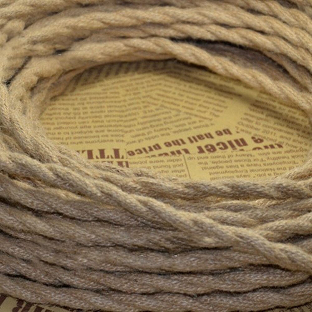 5M Vintage Rope Wire Twisted Cable Retro Braided f... – Grandado